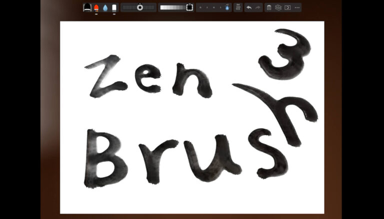 リアルな筆のタッチが秀逸！「Zen Brush 3」のレビュー。
